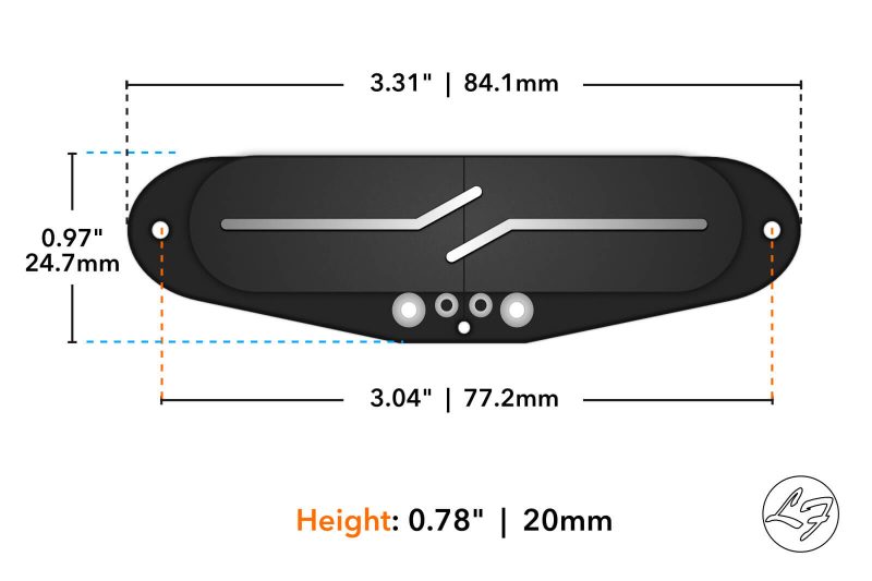 Lindy Fralin Split Blade Pickups - Hum Free Single Coil Tone