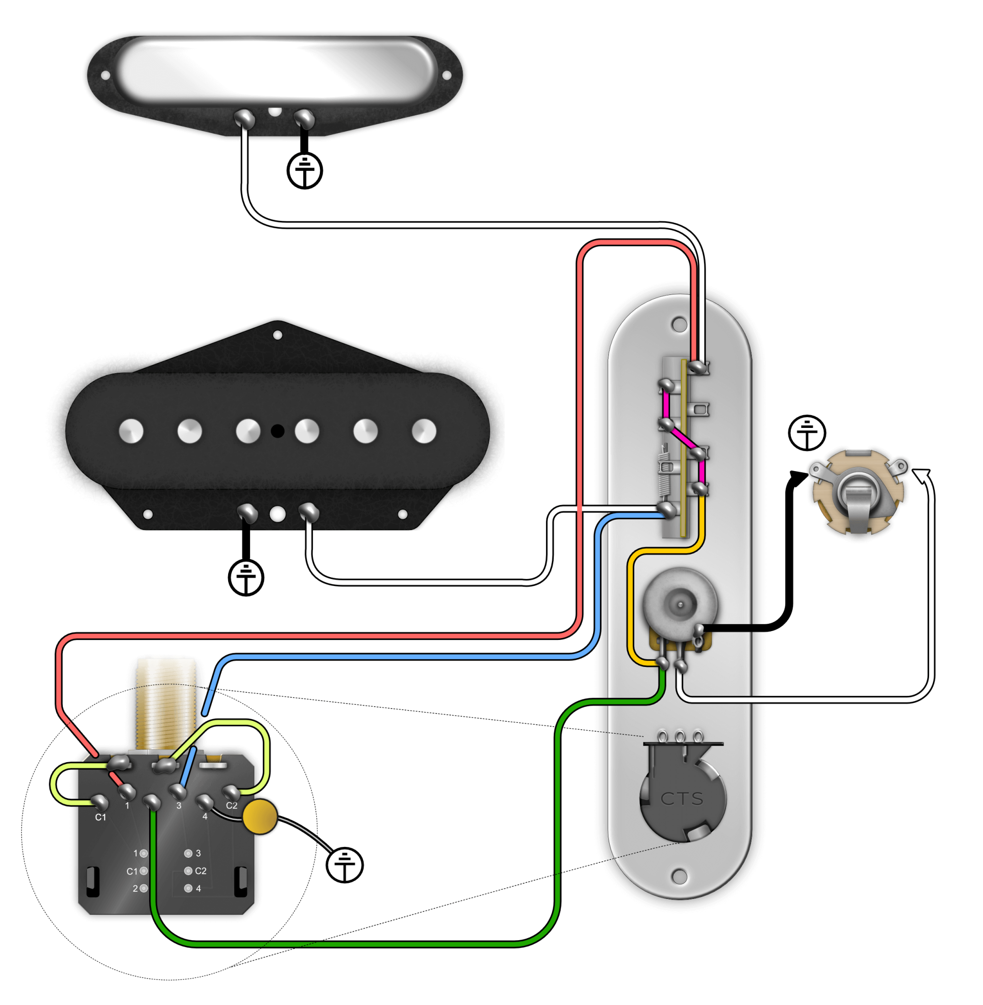 Blend-Tone Mod by Fralin Pickups - The Ultimate Telecaster Mod