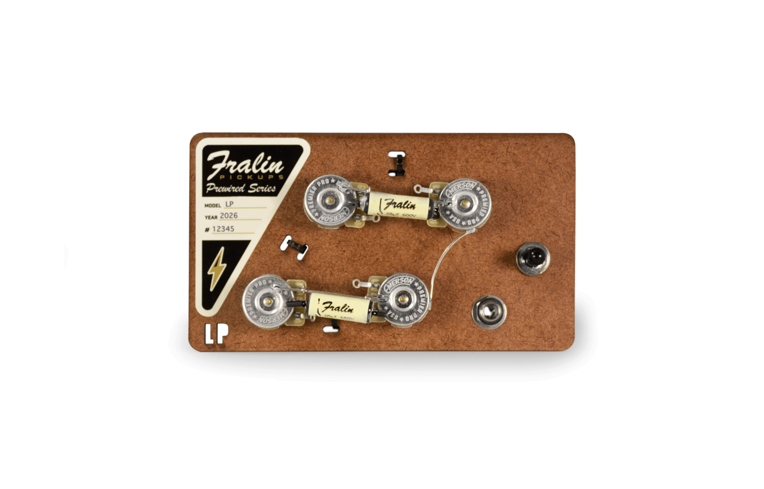 Prewired Les Paul Harness - Fralin Pickups - Customizable & Fast